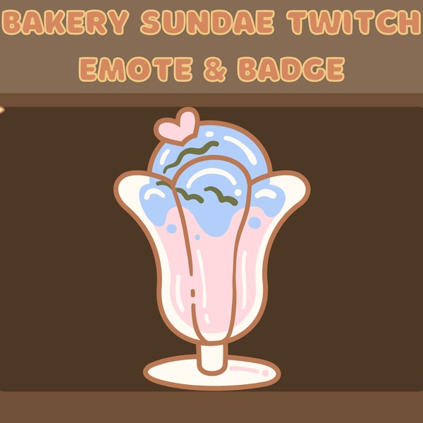 Sundae Twitch Badge - Etsy