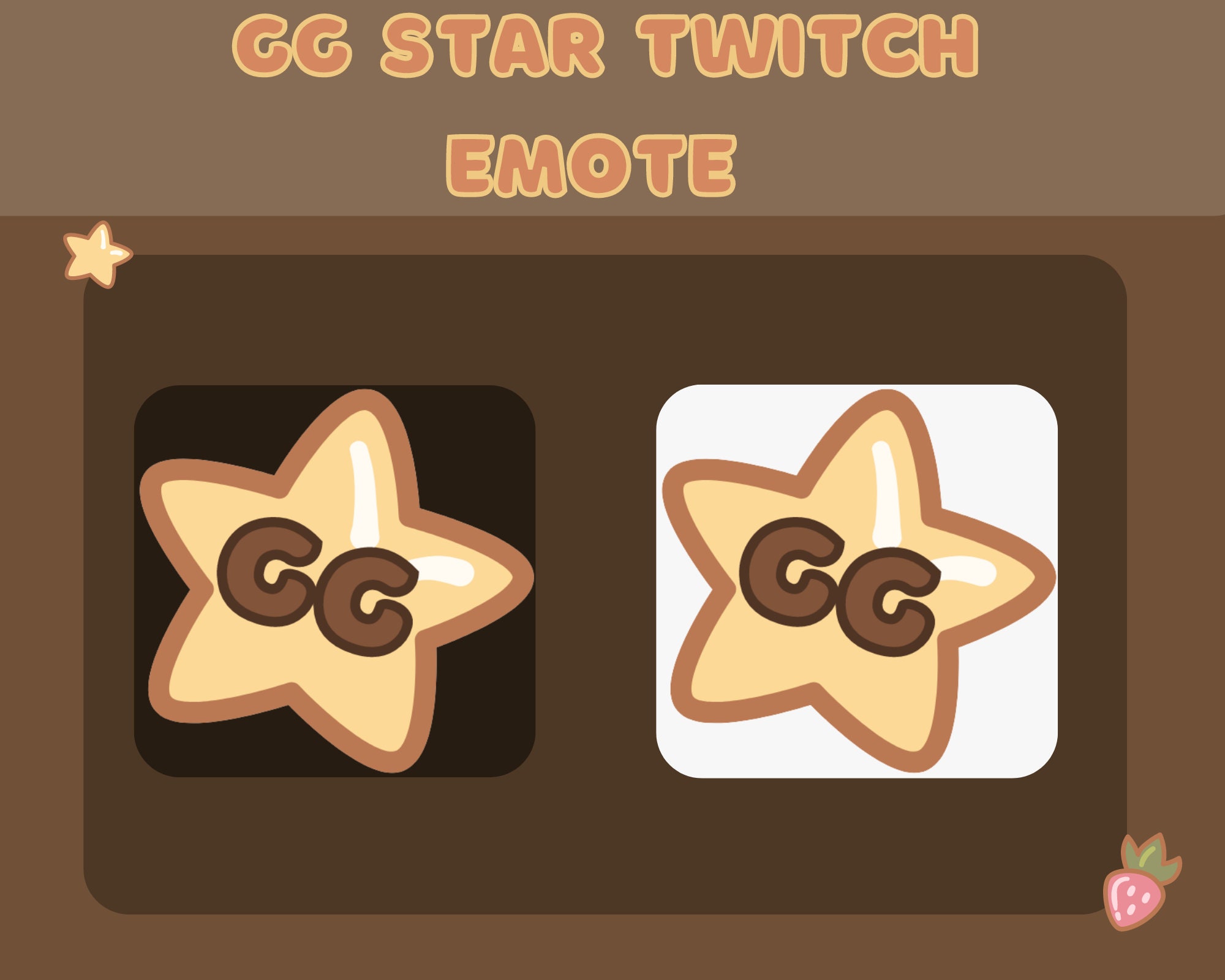 Twitch Emote GG Star Streamer Discord Chat Kawaii Star - Etsy