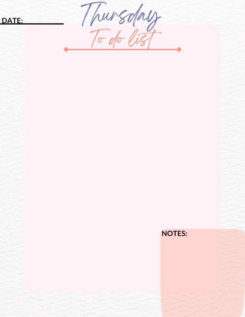 Minimalist Pastel Colored Weekly Planner, Downloadable, Printable ...