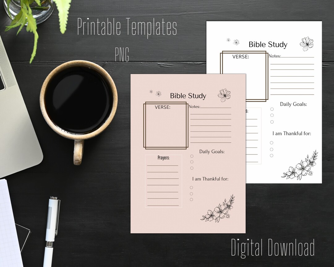 Bible Study Templates - Etsy