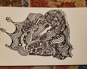 Abstract Original Sharpie Drawing - Etsy