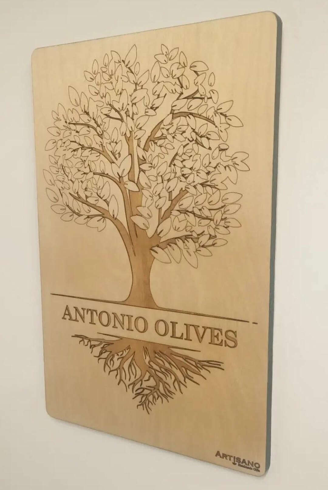 Olive Tree With Roots Wooden or Acrylic Office Business Nature Gift - Etsy