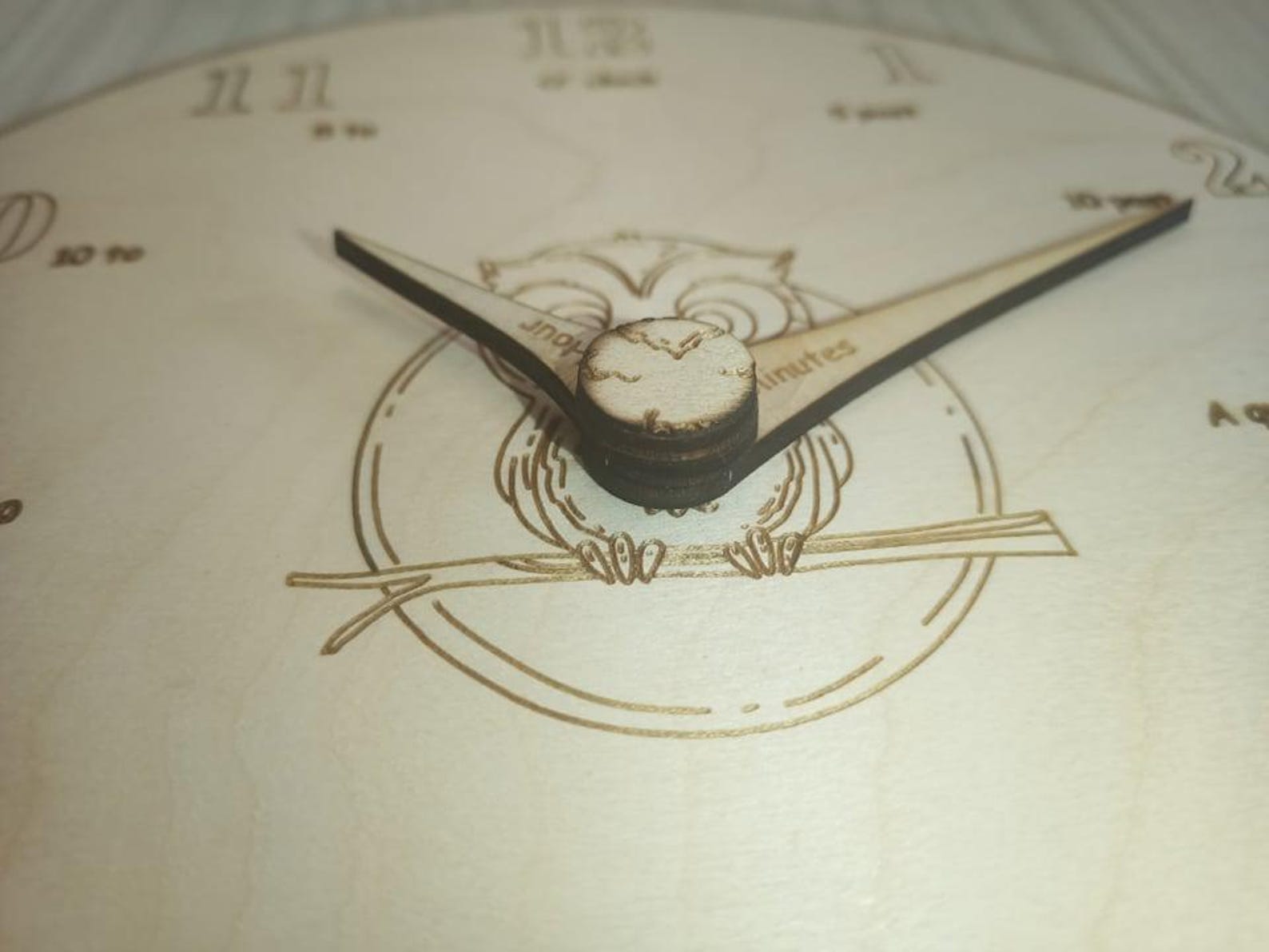 Owl Beautiful Kids Educational Time Learning Clock Svg Laser Cut File ...
