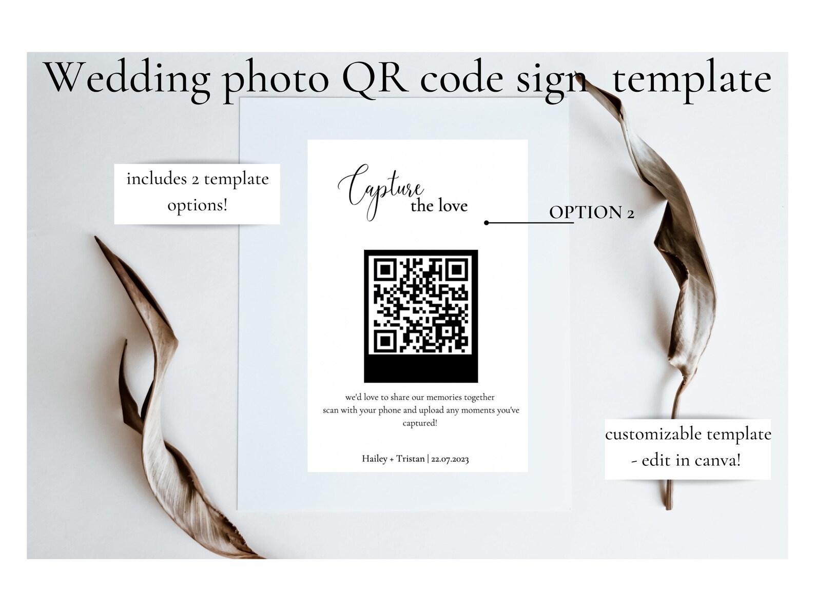 WEDDING QR CODE Sign, Wedding Photo Sign, Photo Upload Sign, Wedding ...