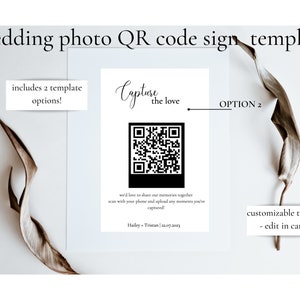 WEDDING QR CODE Sign, Wedding Photo Sign, Photo Upload Sign, Wedding ...