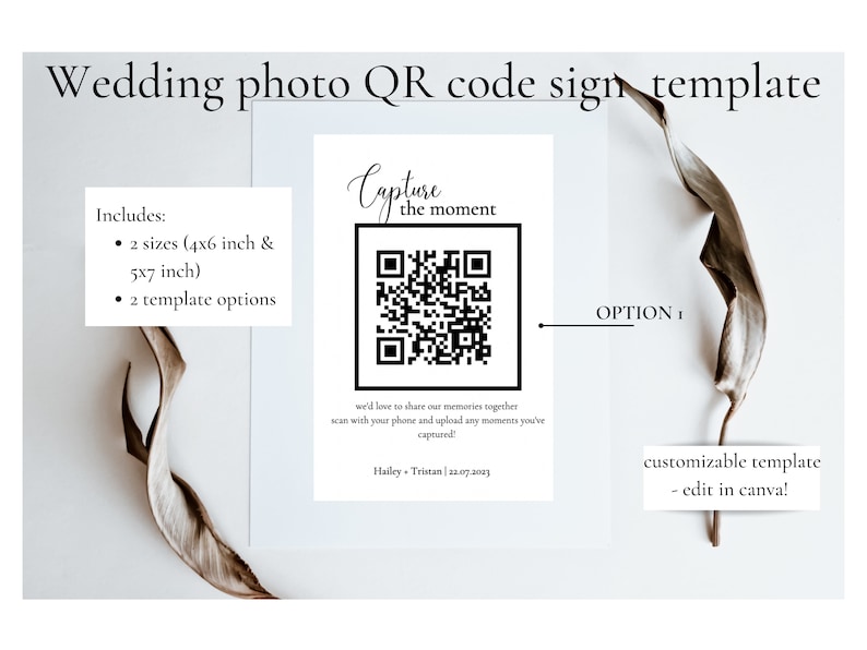 WEDDING QR CODE Sign, Wedding Photo Sign, Photo Upload Sign, Wedding ...