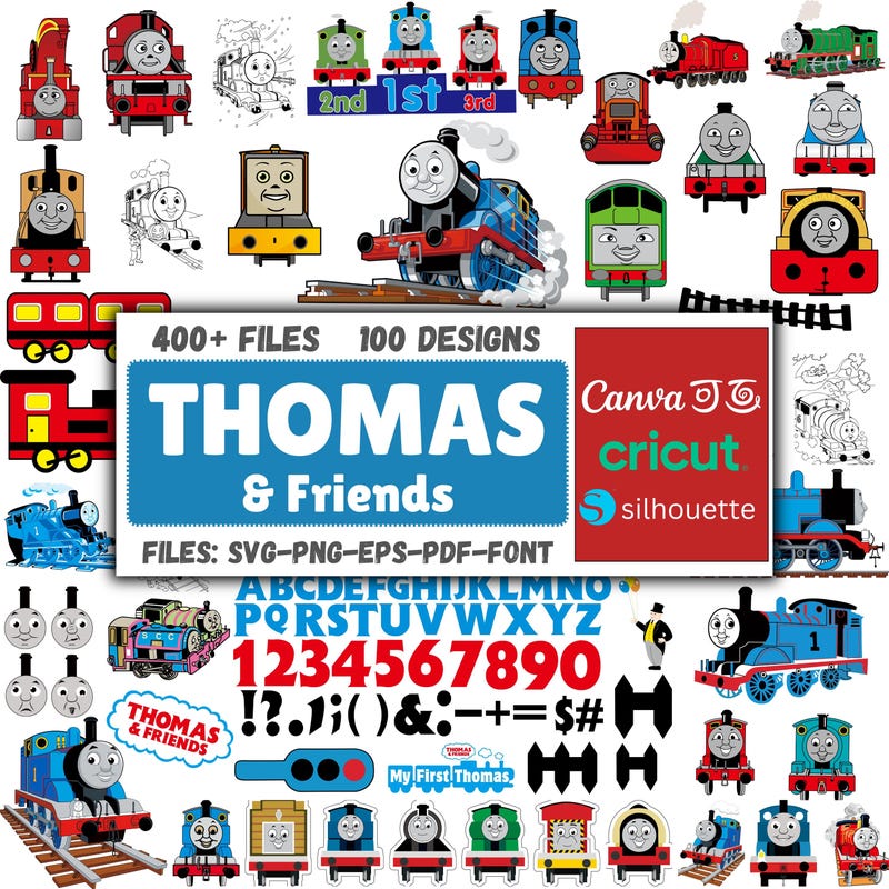 Thomas the Train Svg - Etsy