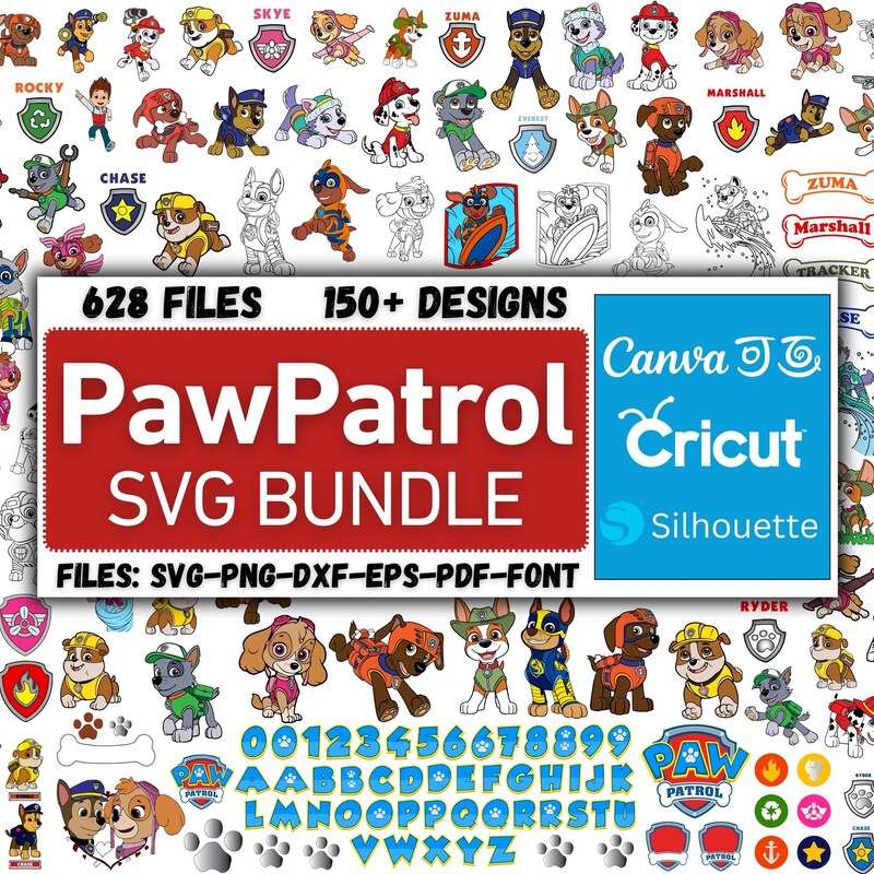 Paw Patrol Svg - Etsy