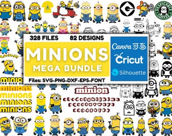 Mega Minions Svg Bundle, Minions Png, Minions Clipart, Despicable Svg ...