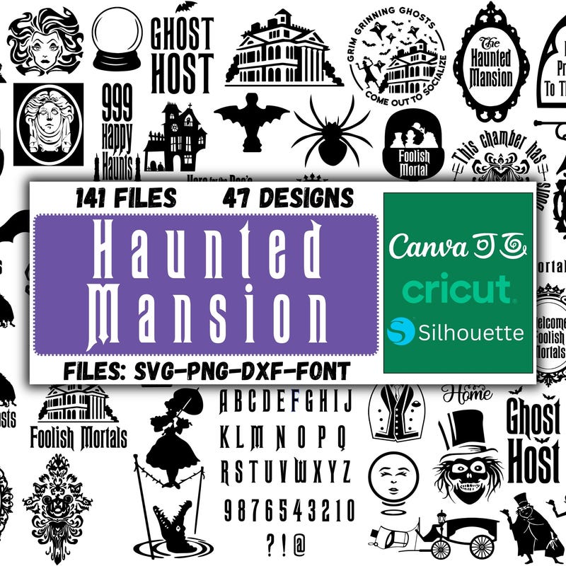 Haunted Mansion Svg - Etsy