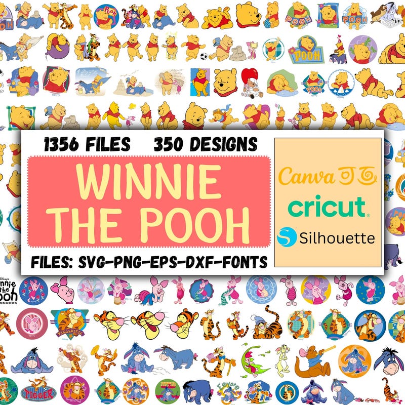 Winnie the Pooh Svg - Etsy