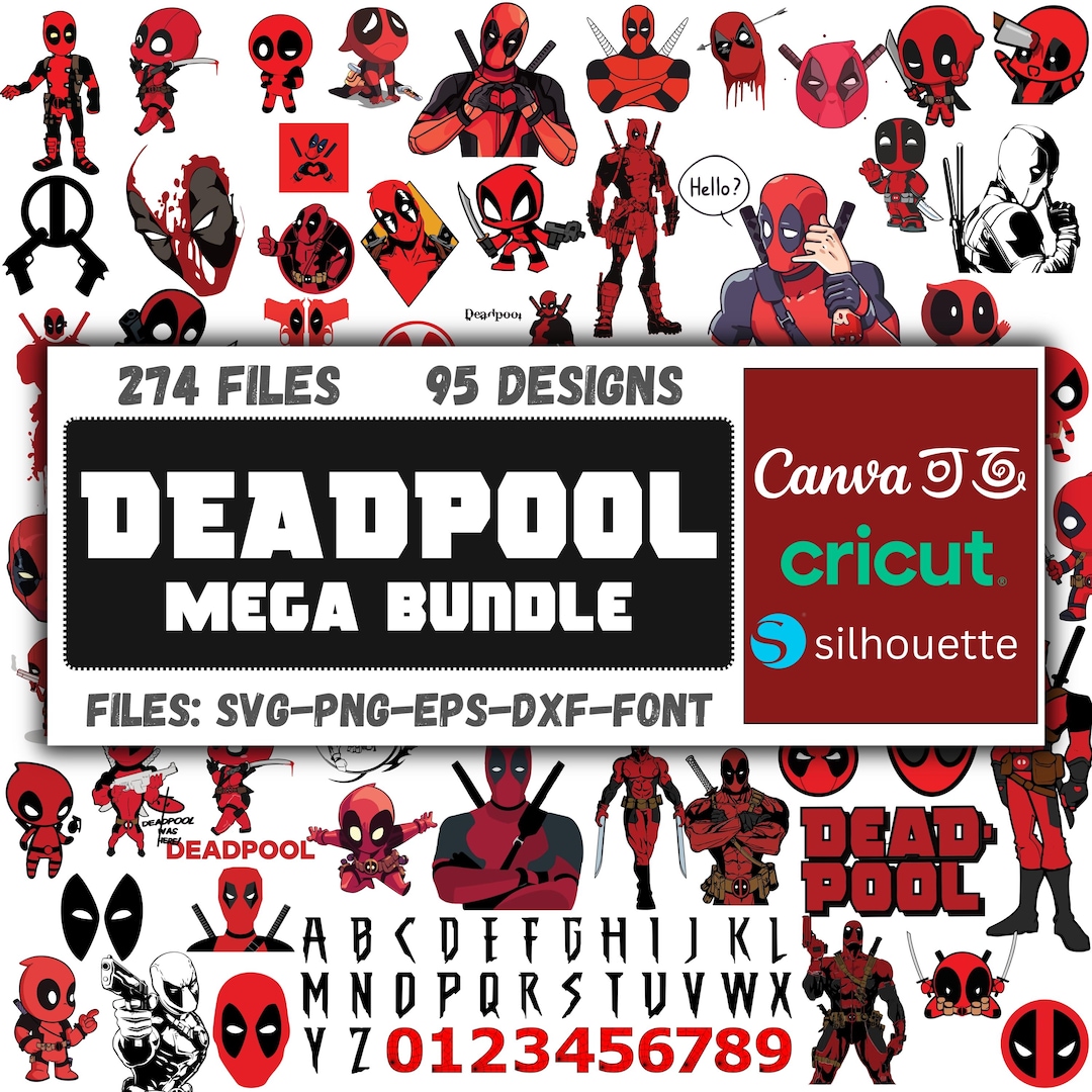 Deadpool Svg Bundle, Deadpool Png, Superhero Svg, Baby Dead Svg ...