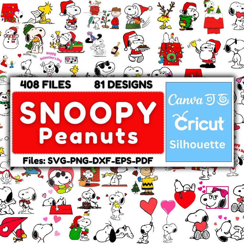 Snoopy Svg Cricut - Etsy