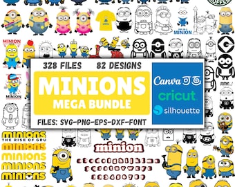 Mega Minions Svg Bundle, Minions Png, Minions Clipart, Despicable Svg ...
