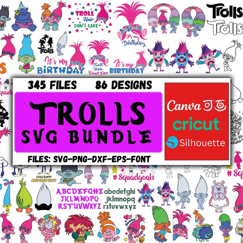 Trolls Svg - Etsy