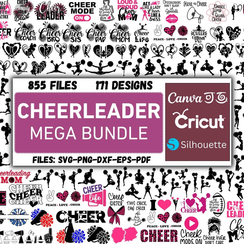Cheerleader Svg - Etsy