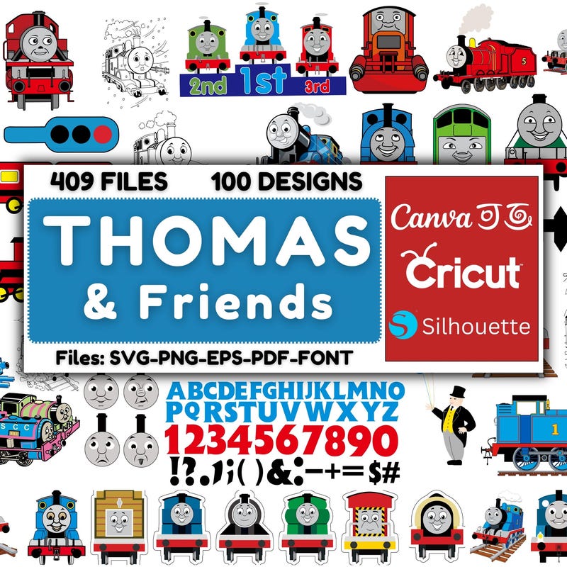 Thomas the Train Svg - Etsy