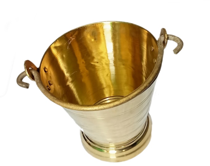 Vintage Brass Bucket - Etsy