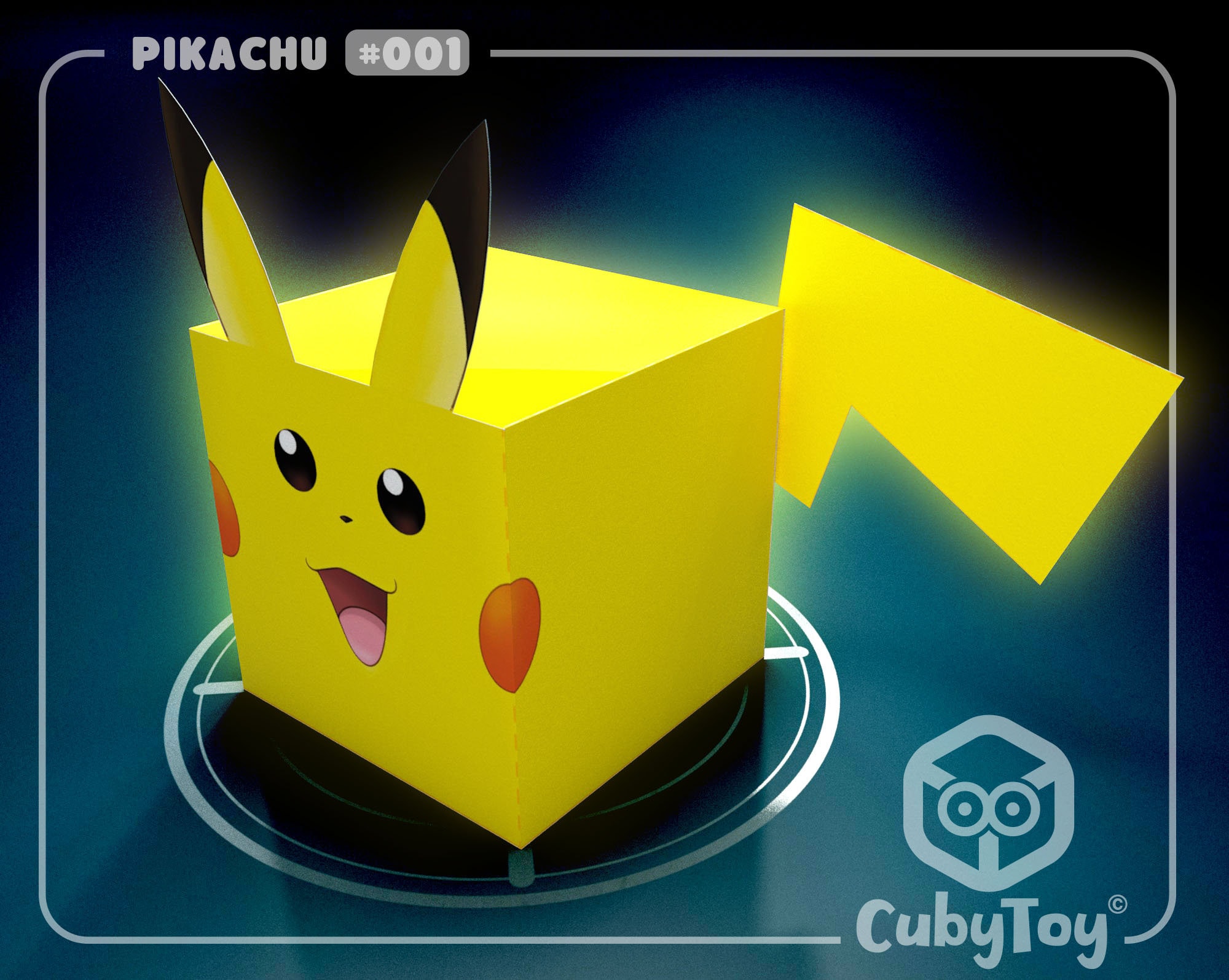 Cubytoy #001 Pikachu | Print, Cut, Fold, Glue and Voilà! - Etsy