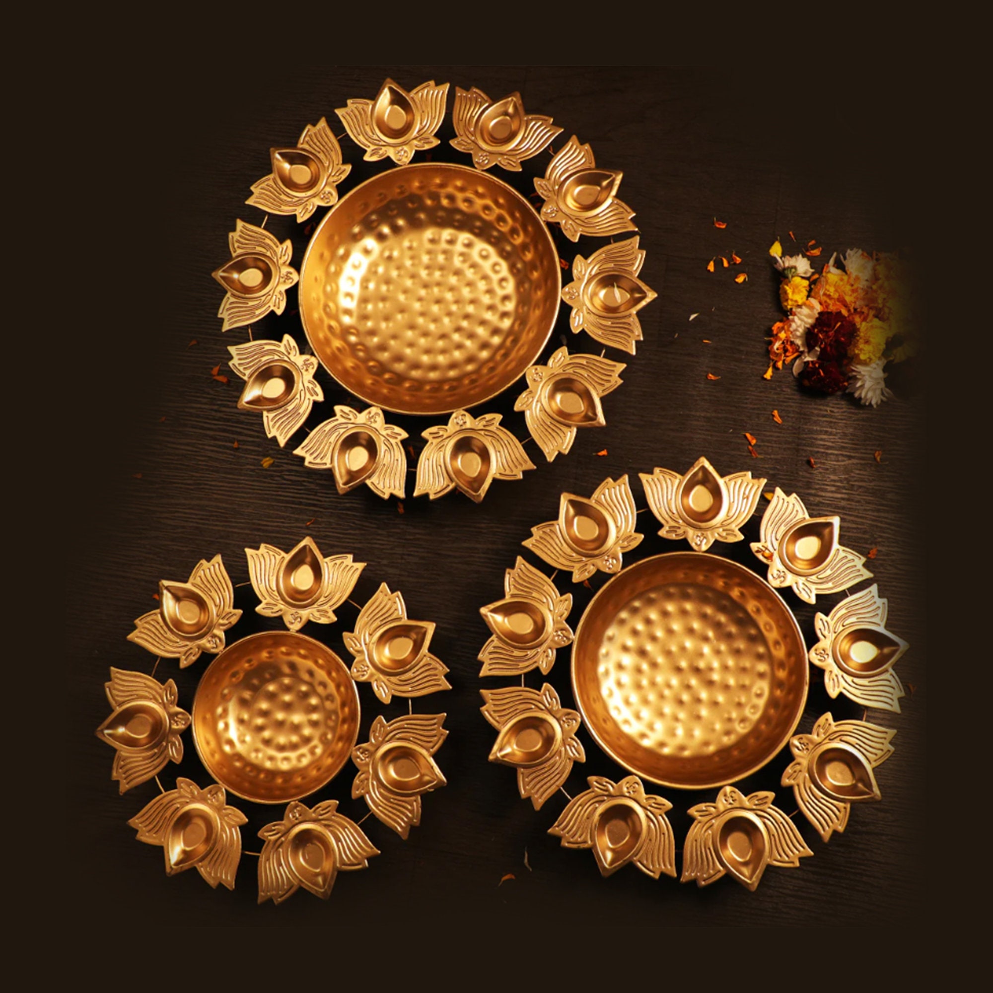 Designer Lotus Urli Bowl, Diwali Decoration, Diwali Decor Lotus Urli ...