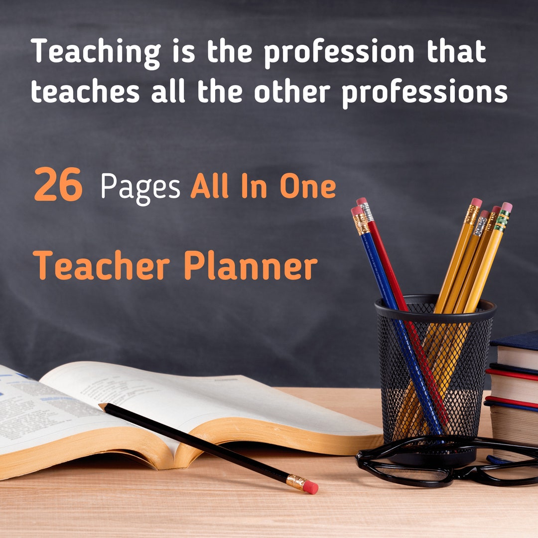 All in One Teacher Planner Printable. Academic Planner Bundle. Digital ...