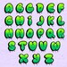 26 PNG Graffiti Letters Green Drip Alphabet PNG Transparent Background ...