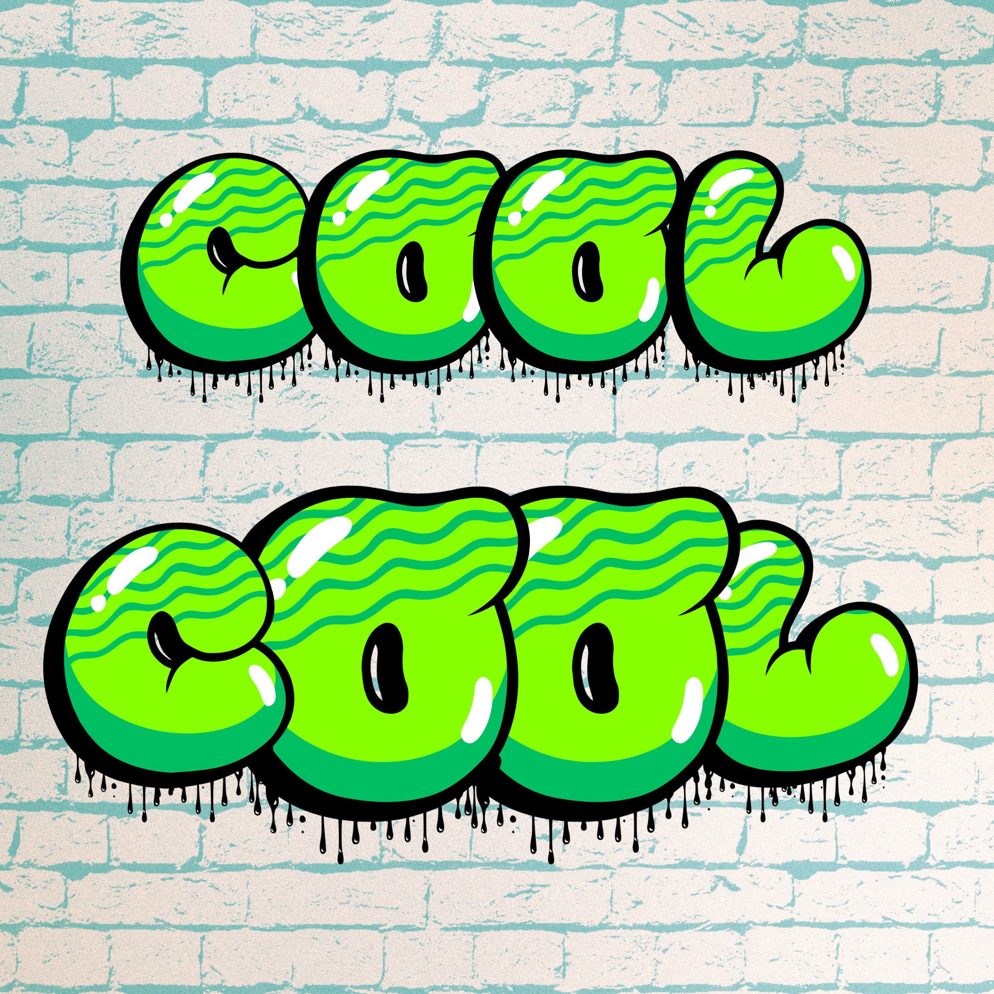 26 PNG Graffiti Letters Green Stripe Bubble Alphabet PNG Transparent ...
