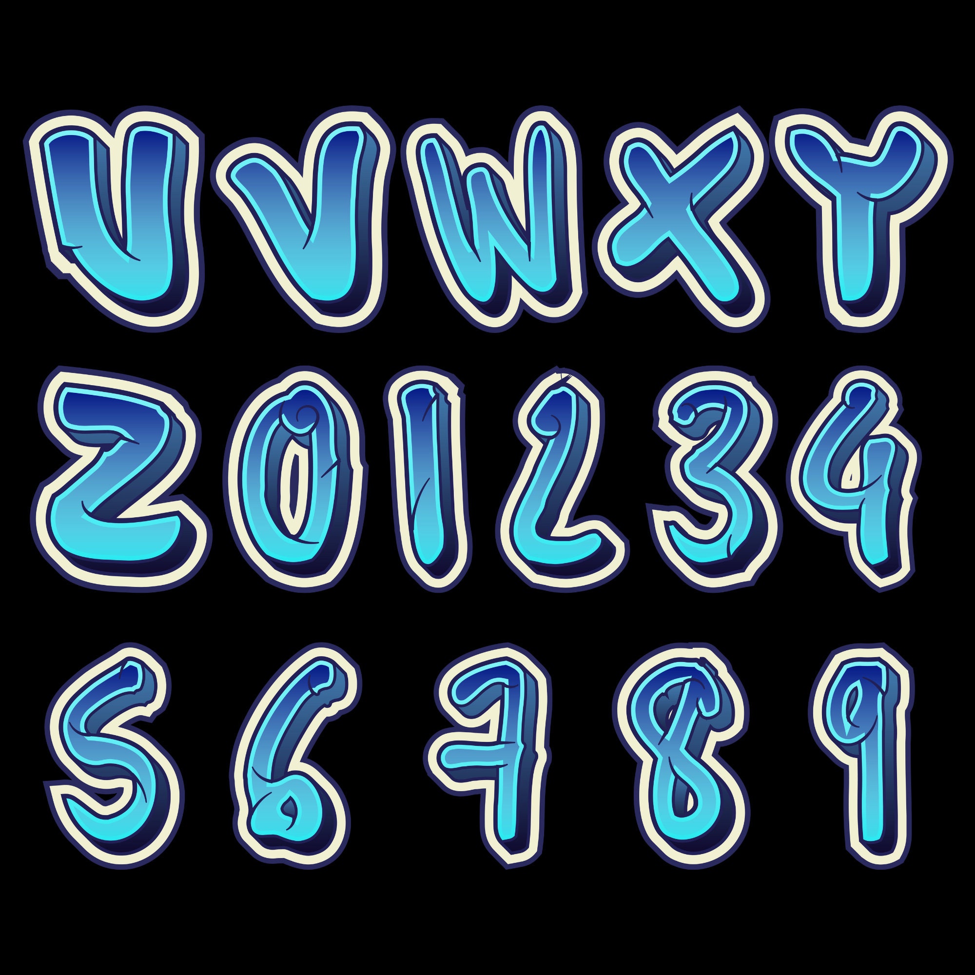 36 PNG Graffiti Blue Letters Alphabet PNG Transparent Background ...