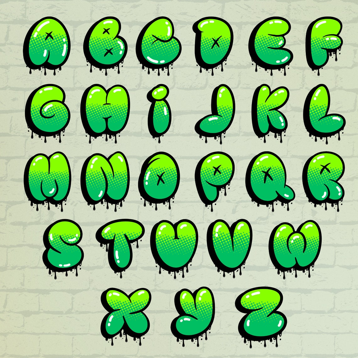 26 PNG Graffiti Letters Lime Green Drip Alphabet PNG Transparent ...