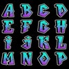 26 PNG Graffiti Letters Purple Drip Alphabet PNG Transparent Background, Cricut, Sublimation ...