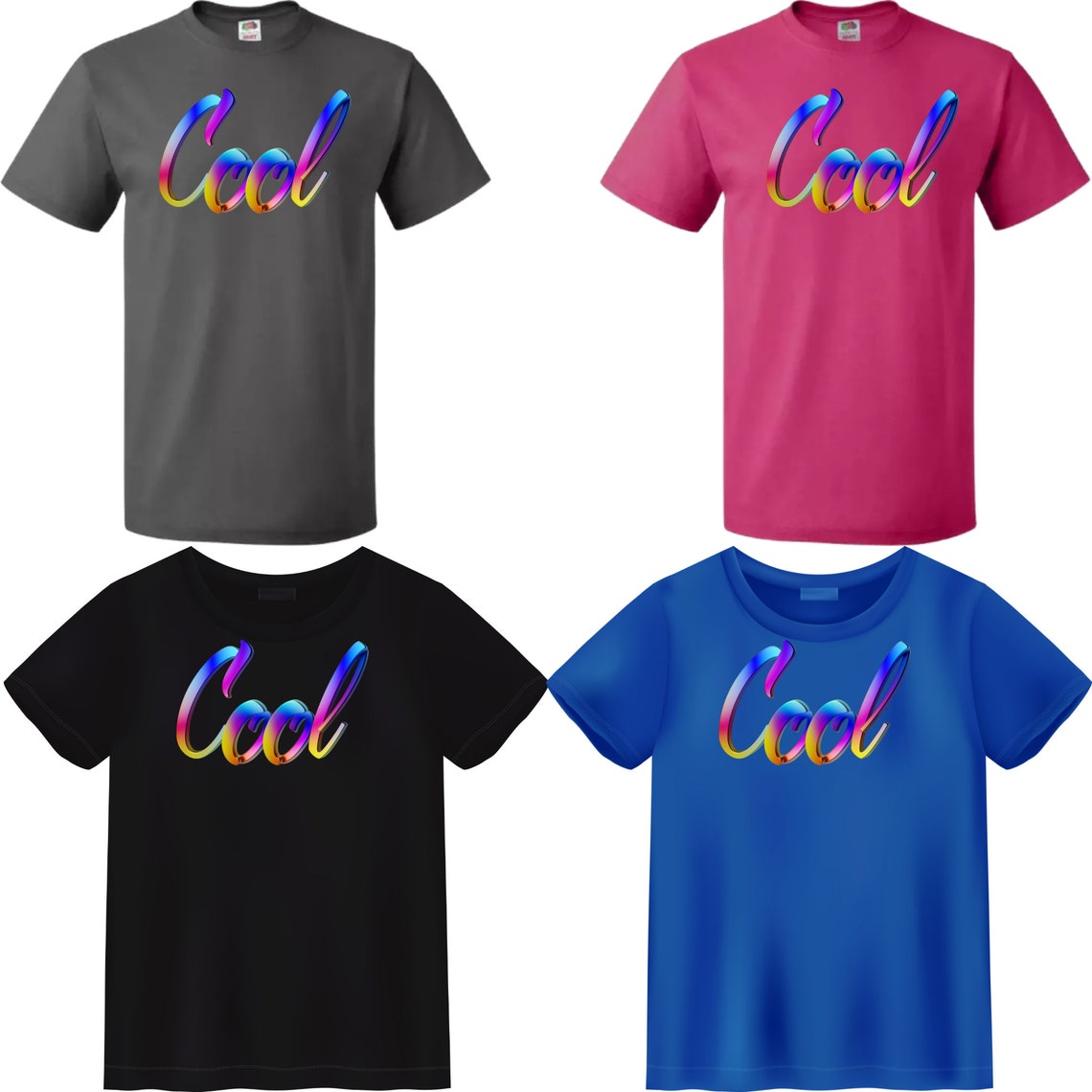 3d Rainbow Cursive Letters Alphabet PNG Transparent Background/cricut ...