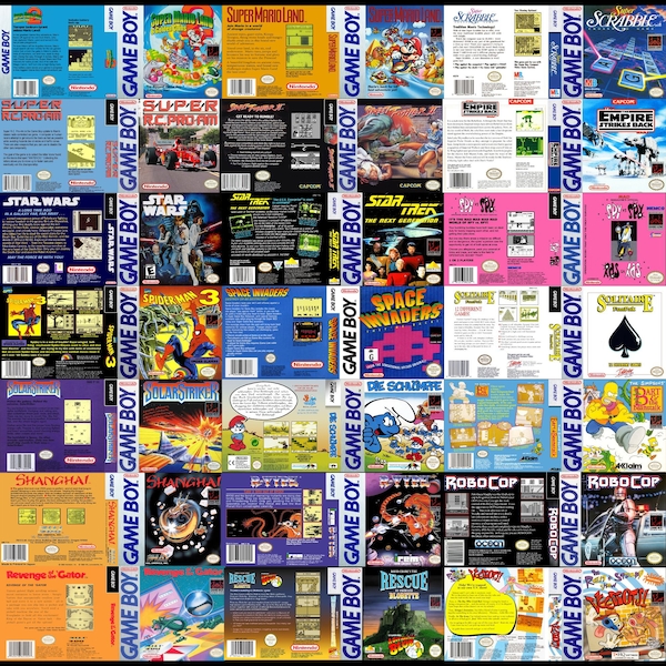 Gameboy Cartridge Label - Etsy