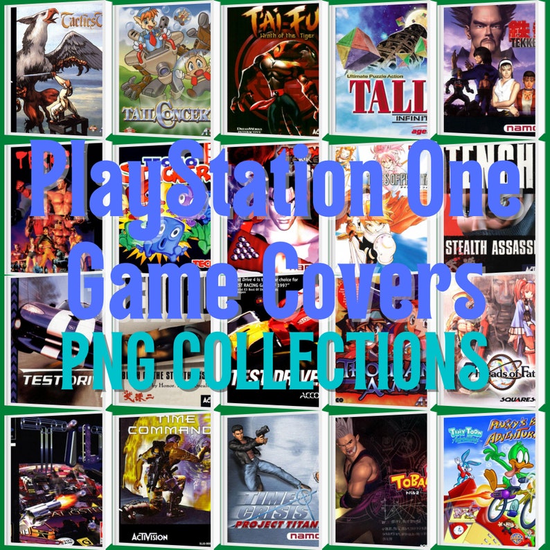 1300 Playstation 1 Game Covers PNG Collection Transparent - Etsy