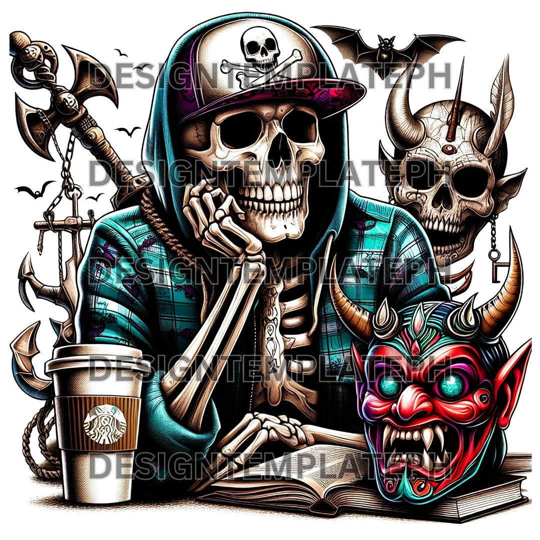 Streetwear Gangster Cool Skeleton PNG, Urban Street Sublimation, Skull ...