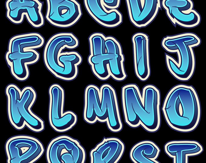 26 PNG Graffiti Letters Pink Stripe Bubble Alphabet PNG Transparent Background, Cricut ...