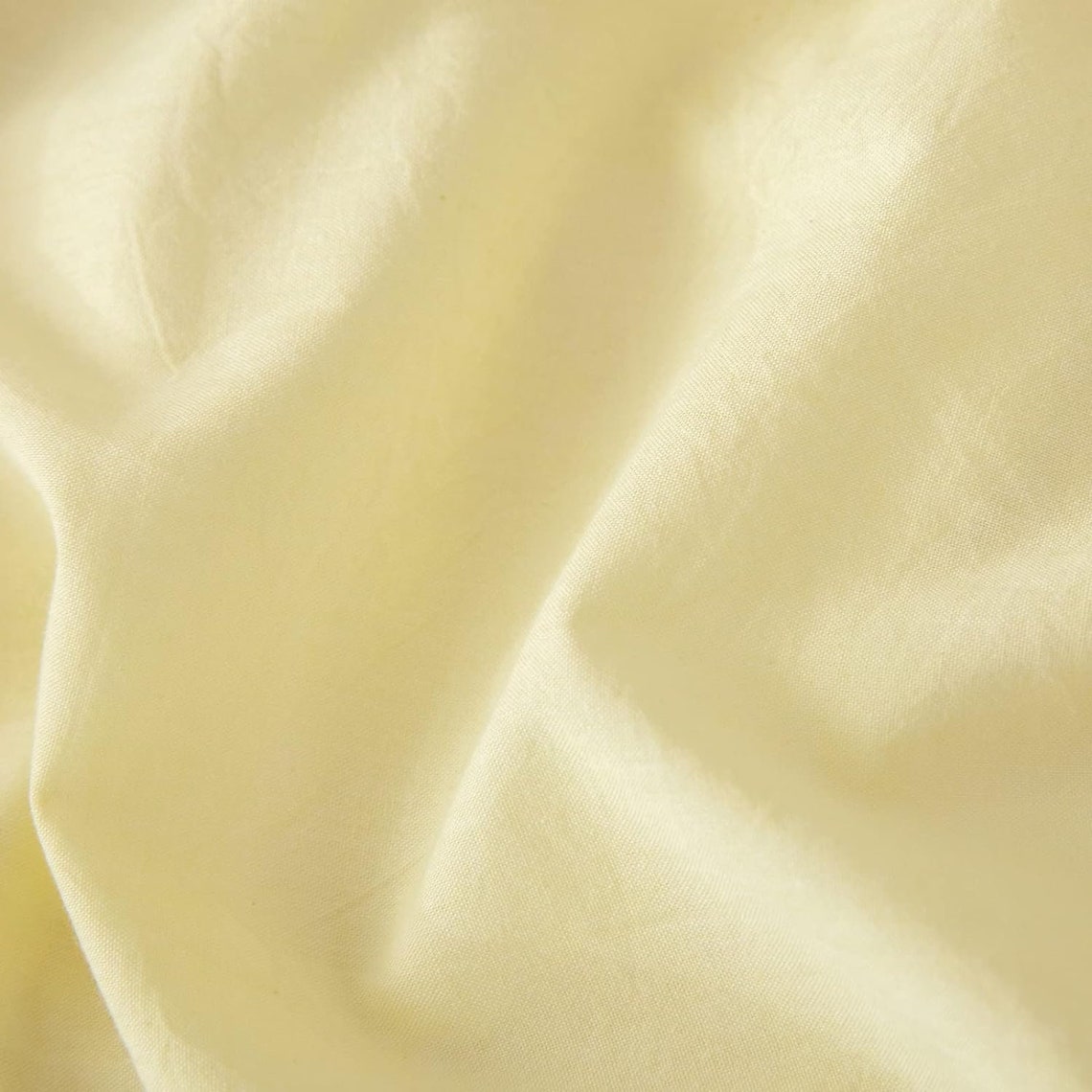3 Pc Pastel Bedding Set, Custard Yellow Duvet Cover, Queen Bedding Set ...