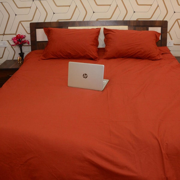 Rust Linen Duvet - Etsy