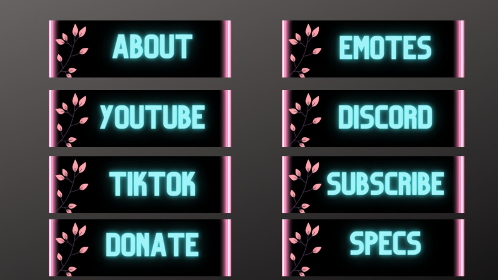 Neon Cherry Blossom Panels - Etsy