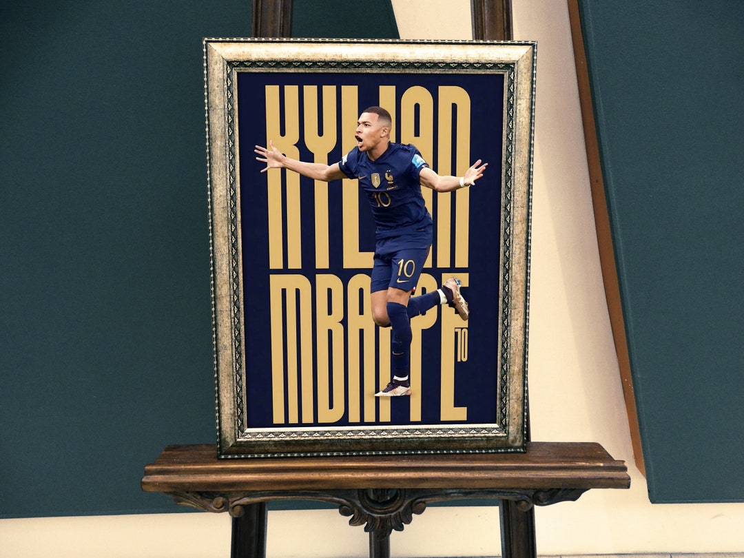 Kylian Mbappe Kylian Mbappe Print Mbappe Poster Mbappe - Etsy Australia