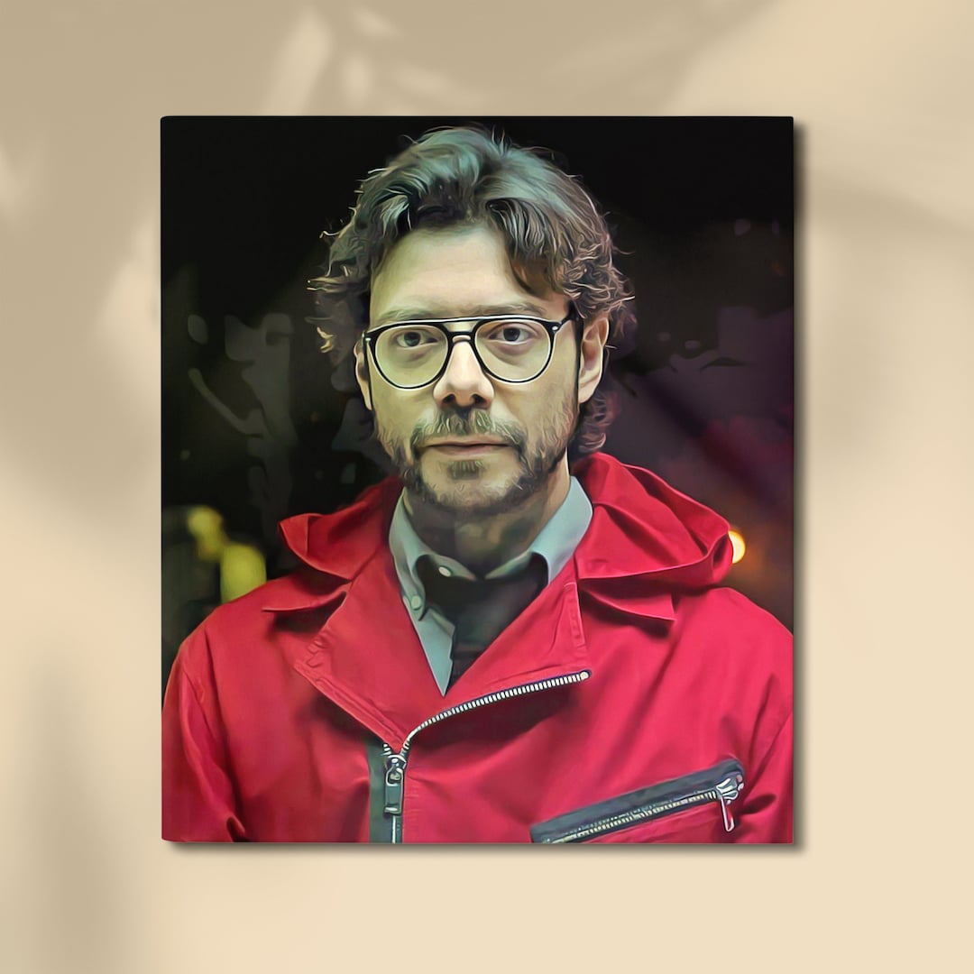Professor ,money Heist , La Casa De Papel Poster Digital Download, Tv ...
