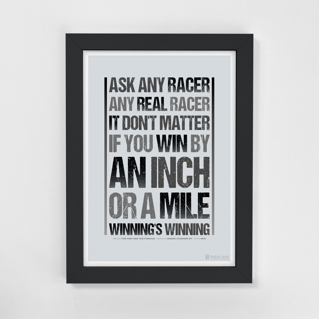 The Fast and the Furious With the Dodge Charger RT in This Typography ...