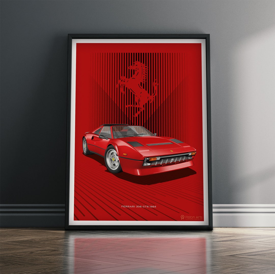 The Ferrari 308 GTS is an 80s Icon and With This Deep Red Palette Will ...