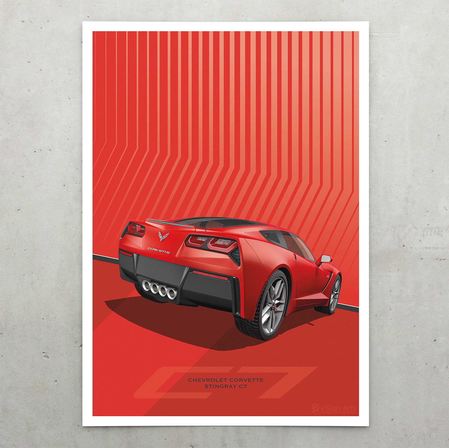 Chevrolet Corvette C7 Torch Red. Designed With the Corvette C7's ...