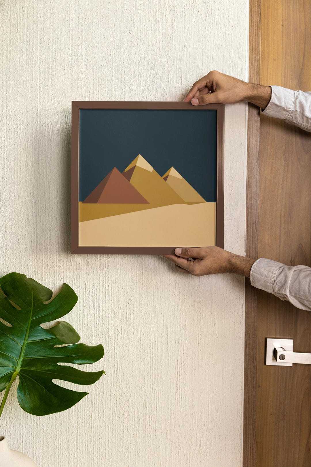 Pyramids of Giza Printable, Illustration, Art Print, Home Decor ...