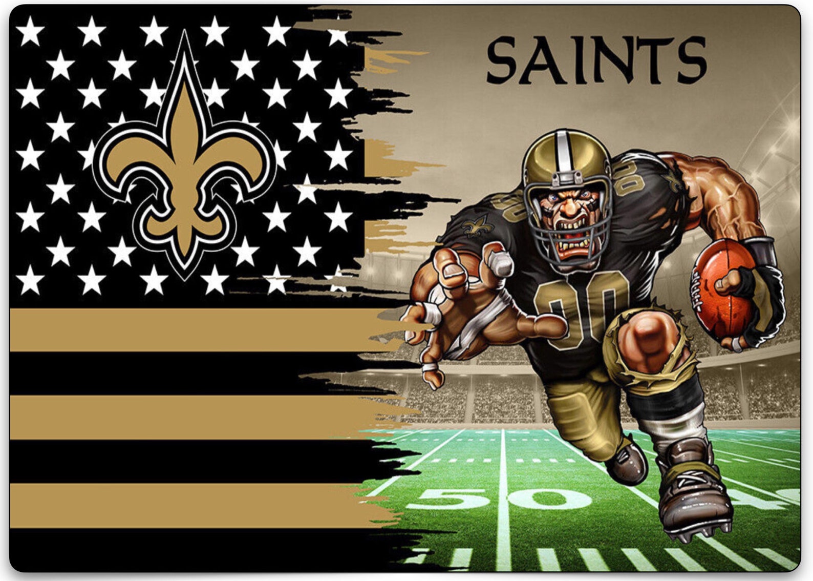 New Orleans Saints Set of Placemats - Etsy