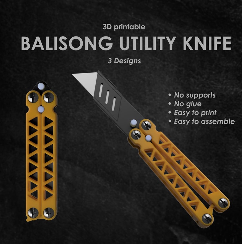 3D Printable Utility Balisong - Etsy