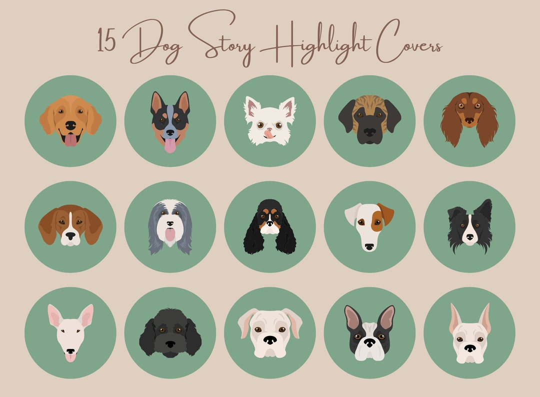 Instagram Highlight Covers, Dog Icons, Dog Lovers, Pet Icons, Social ...