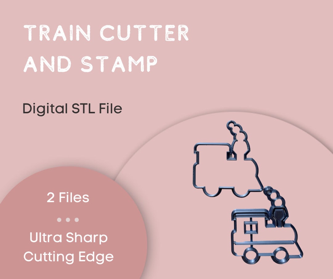 Train Clay and Cookie Cutter, STL File, 3D Printable Cutter - Etsy