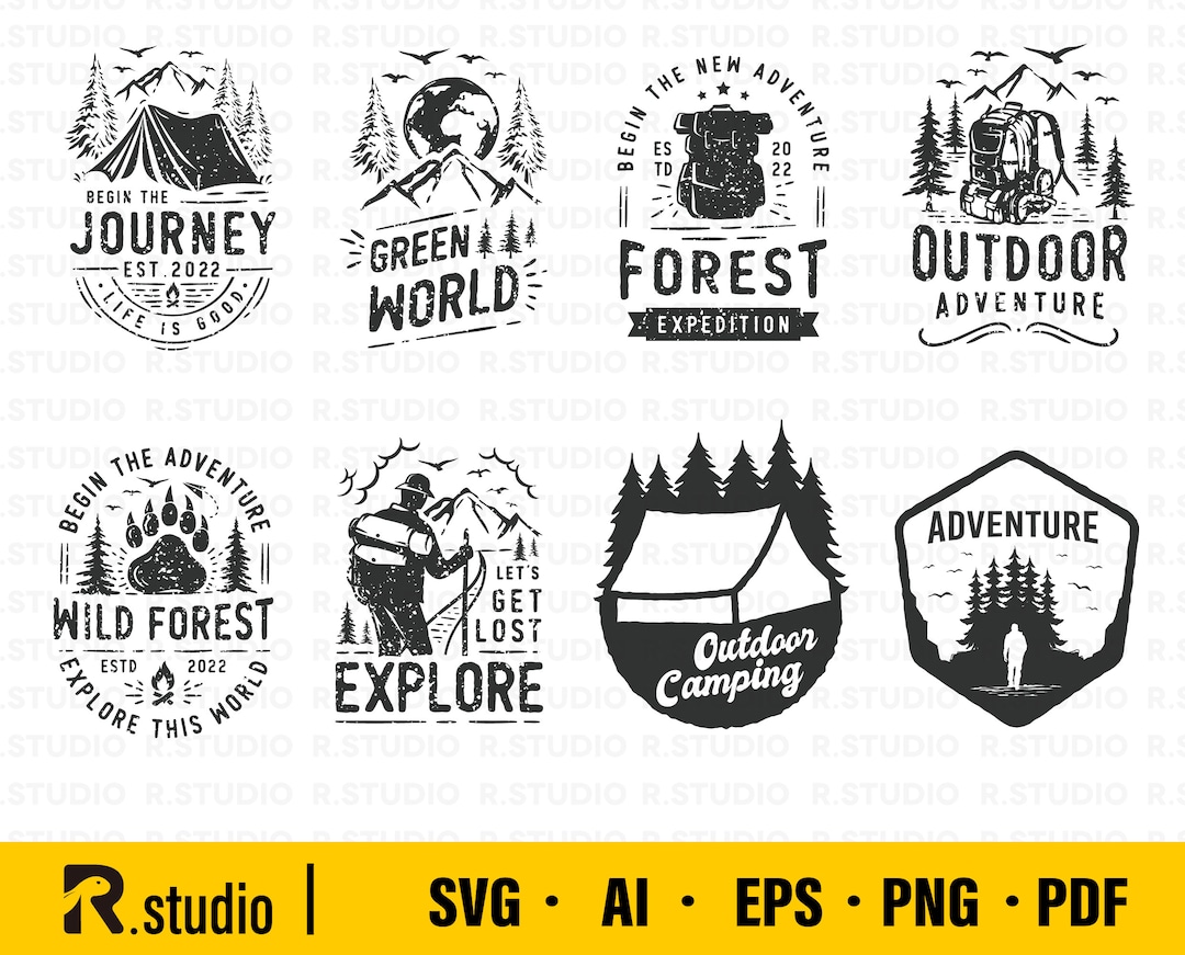 Camping Bundle SVG/ Camp Life SVG/ Camping Svg Files/ Png/ Eps/ Camping ...
