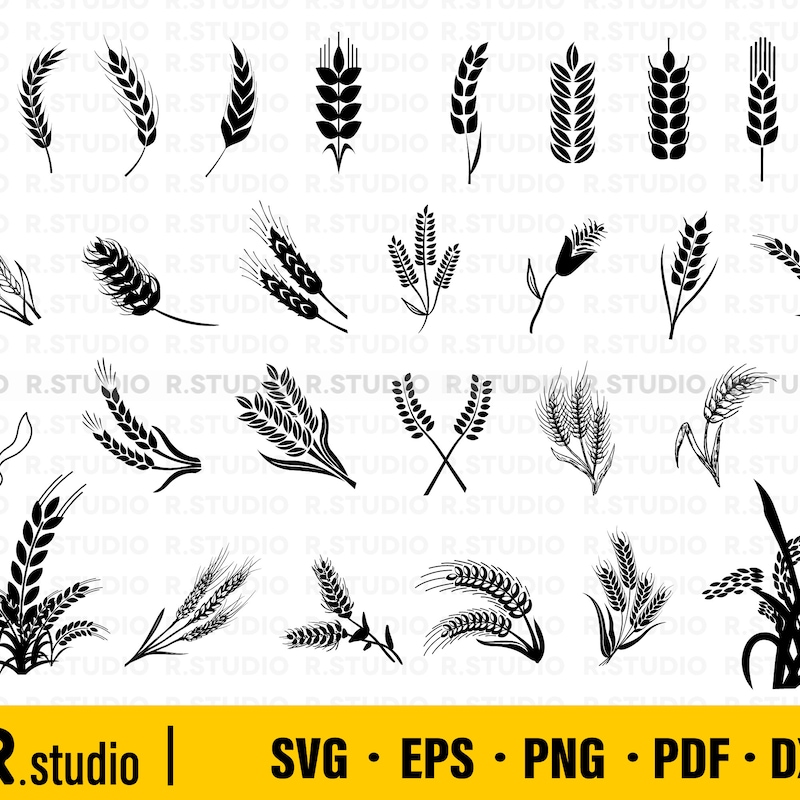 Wheat Svg - Etsy